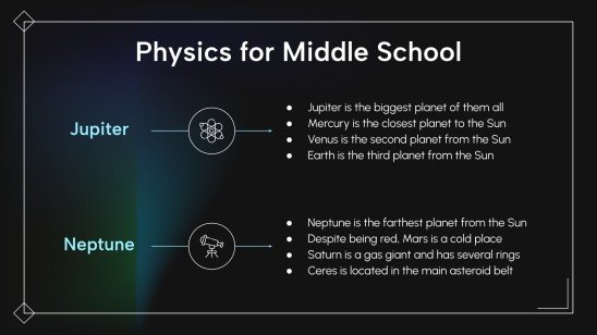 Physics for Middle School Infographics
