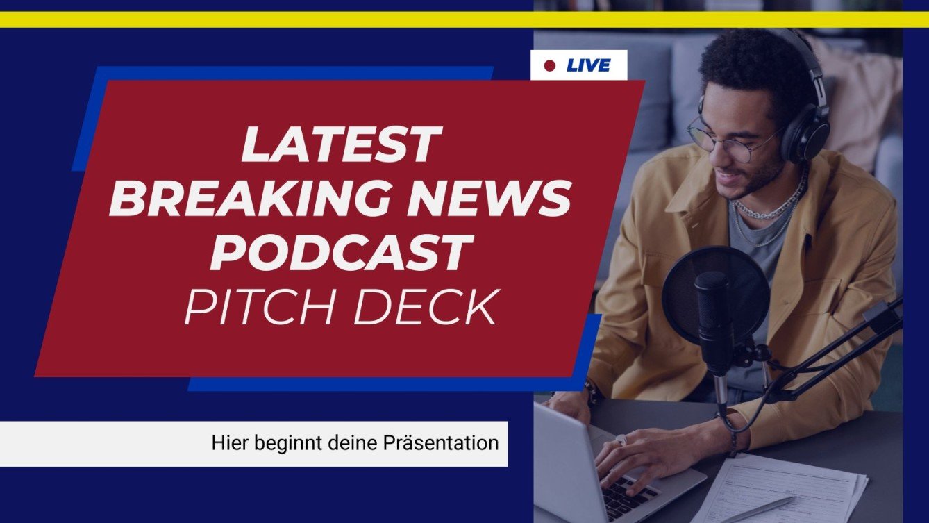 Latest Breaking News Podcast Pitch Deck Presentation