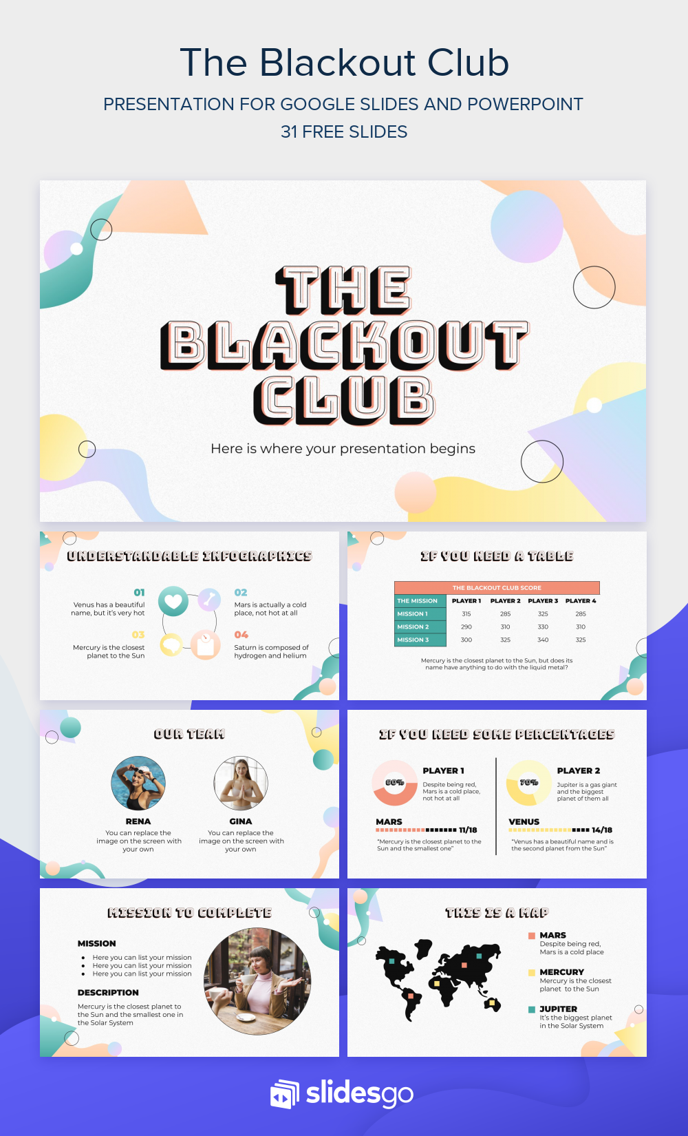 Dreamland Tennis Club | Google Slides and PowerPoint theme