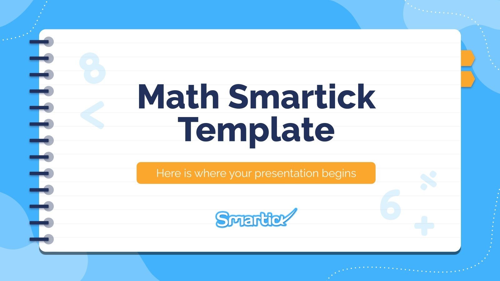 Math Smartick Template Google Slides and PowerPoint Template