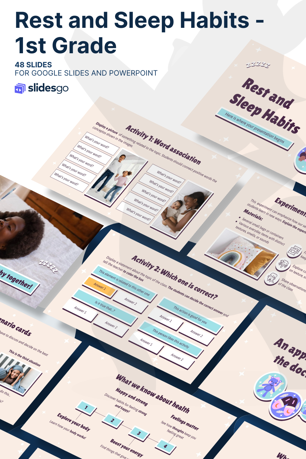 Rest and Sleep Habits - 1st Grade Presentation