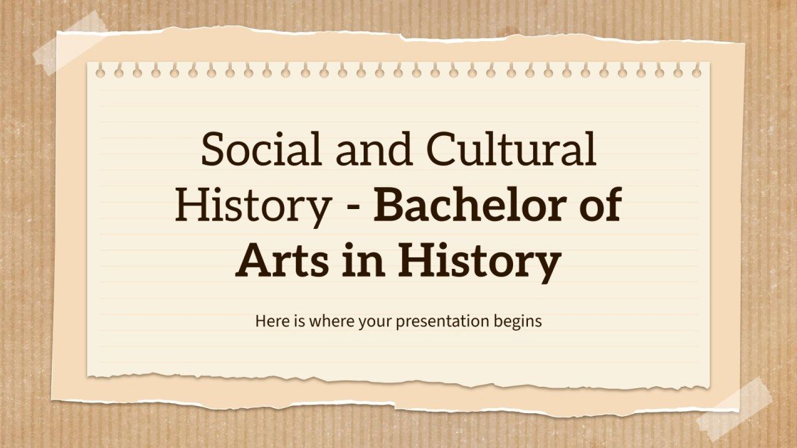 Social and Cultural History - Bachelor in History
