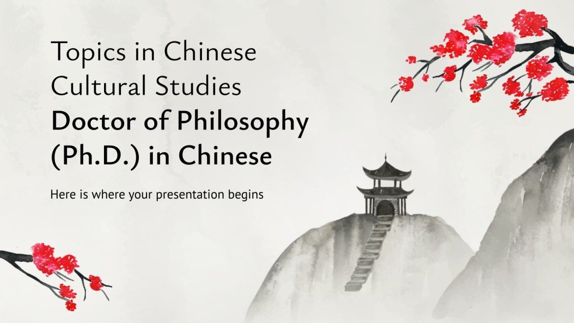 Free Chinese Language-themed Google Slides and PPT Templates