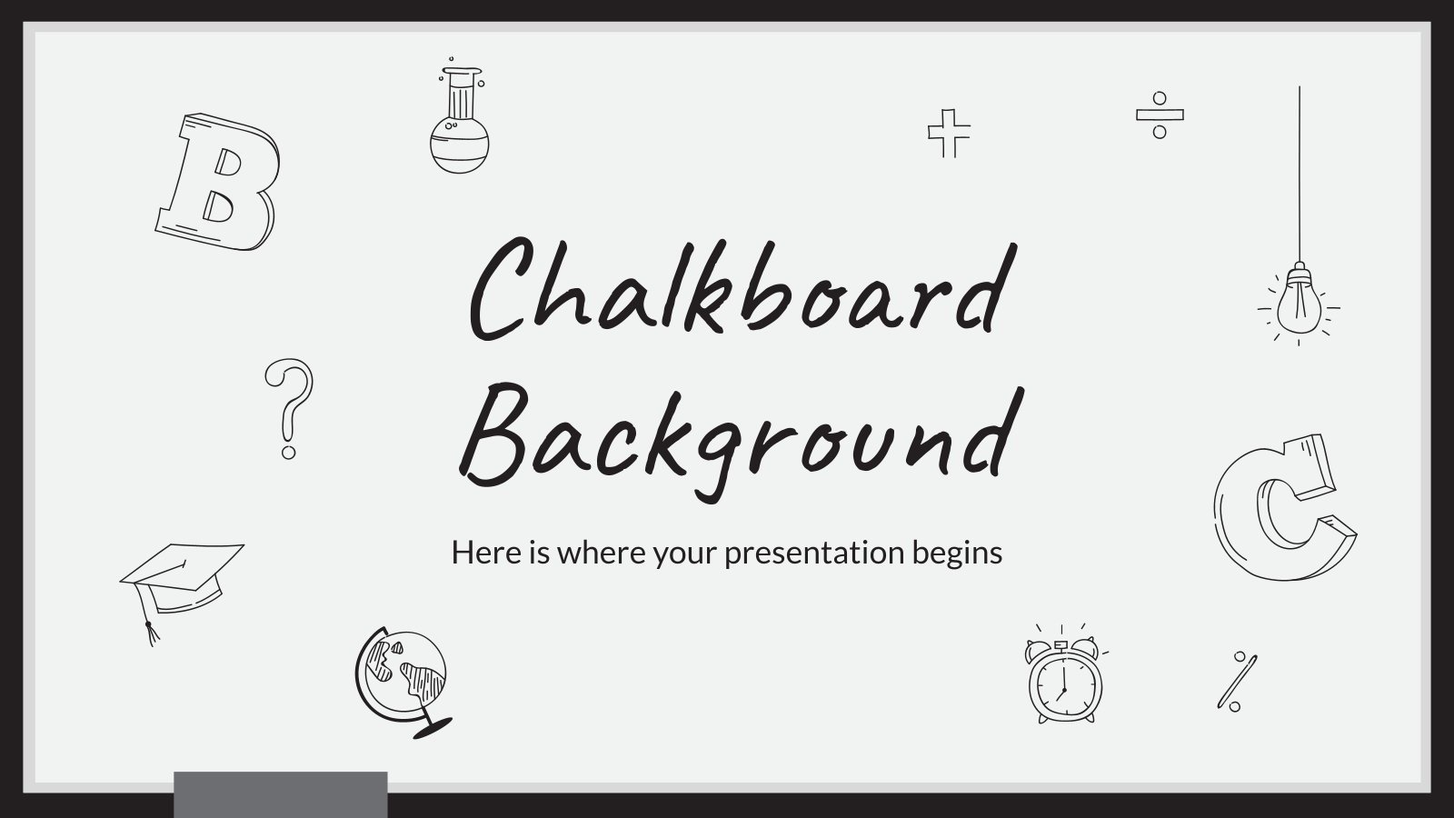 Chalkboard Background Presentation