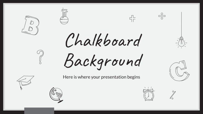 Chalkboard Background Presentation
