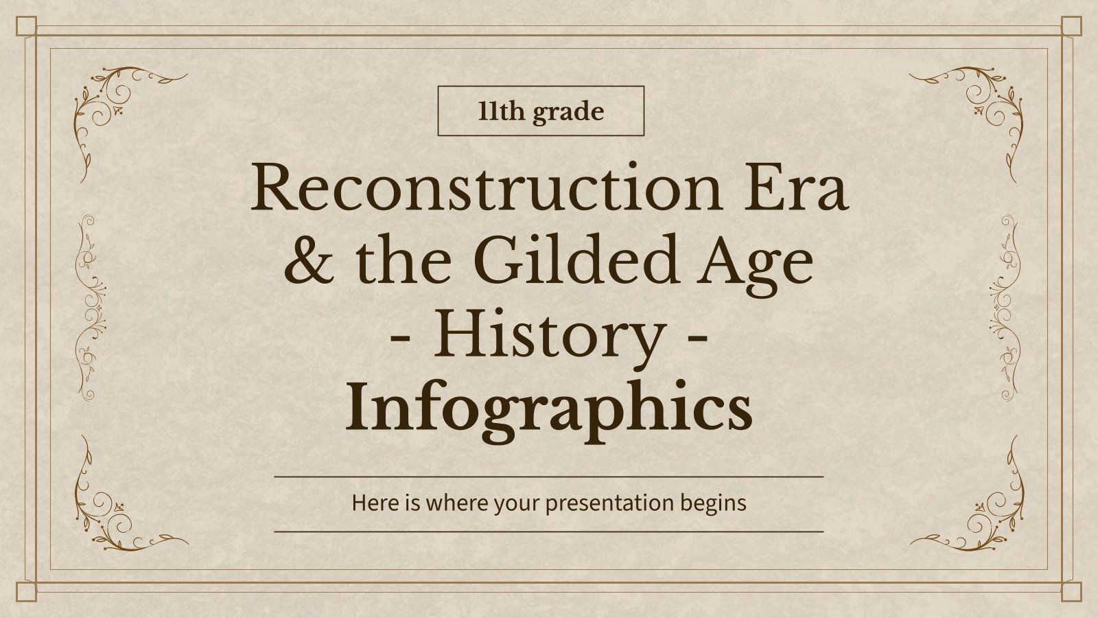 Reconstruction Era and the Gilded Age - History - 11th Grade