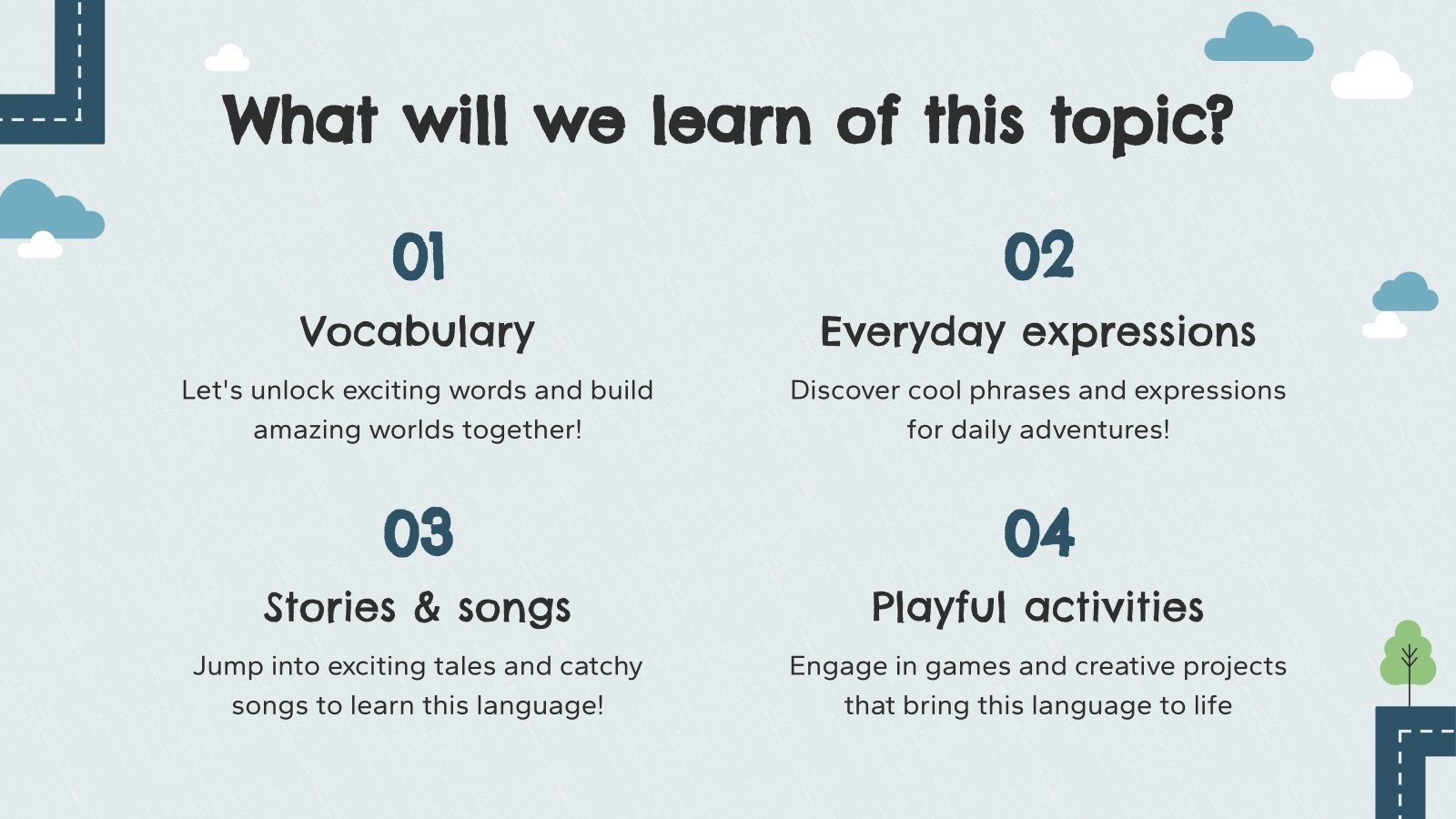 Places and Directions Vocabulary - German - 4th Grade