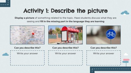 Places and Directions Vocabulary - German - 4th Grade