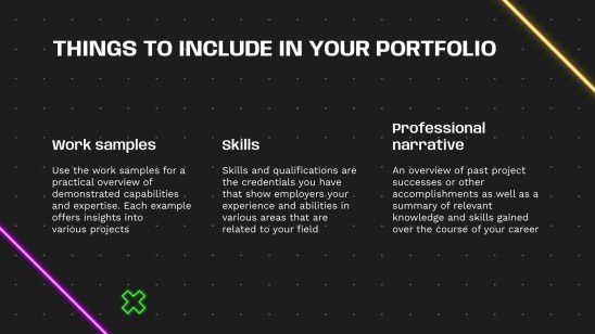 Led Light Style Portfolio Presentation