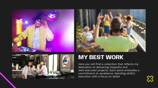 Led Light Style Portfolio Presentation