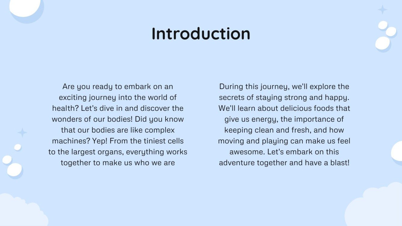 Personal Hygiene and Cleanliness - 5th Grade Presentation