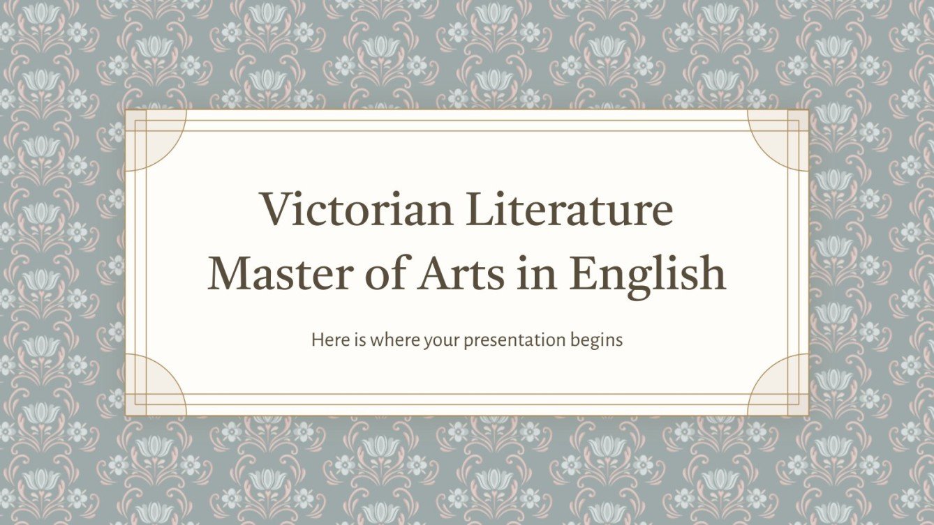 Victorian Literature - Master in English