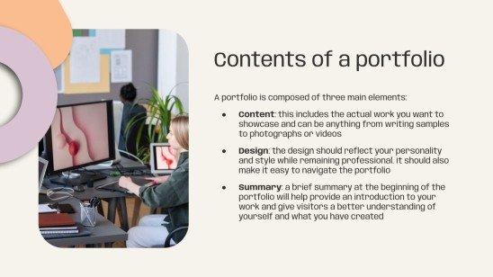 Geometric Pastel Papercut Style Portfolio Presentation