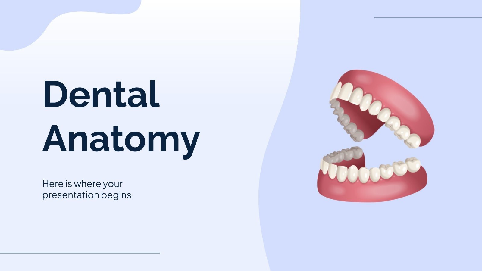 Free templates for Google Slides and PPT about Dentistry