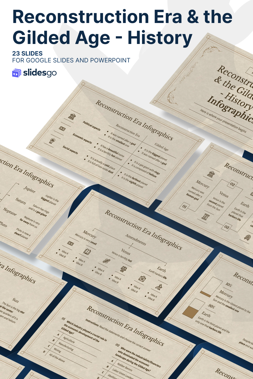 Reconstruction Era and the Gilded Age - History - 11th Grade