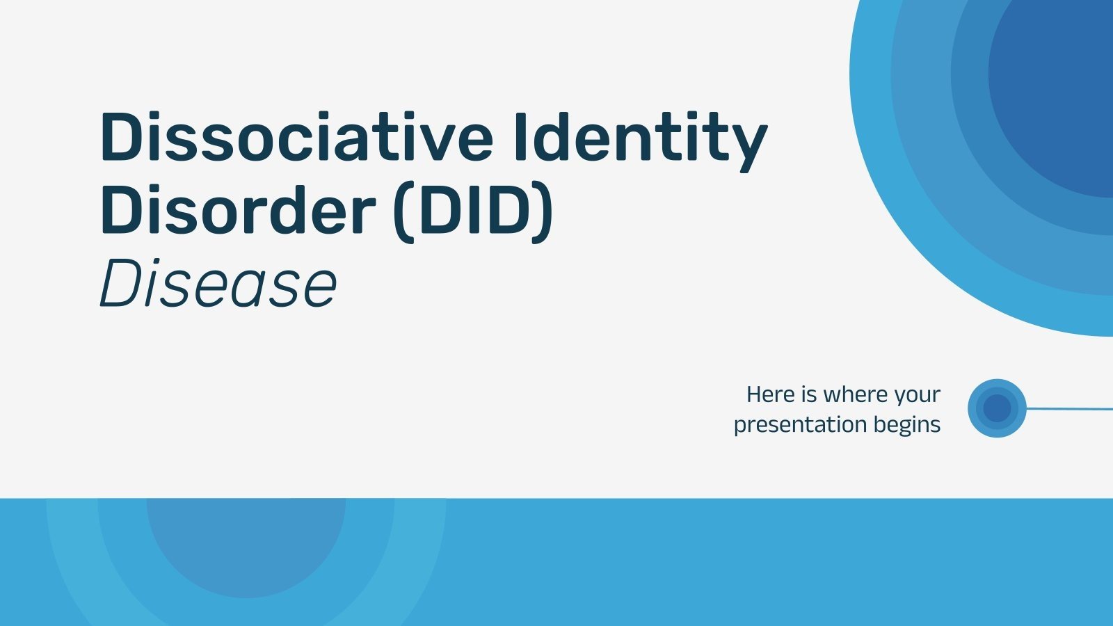 Enfermedad del trastorno de identidad disociativo (TID)