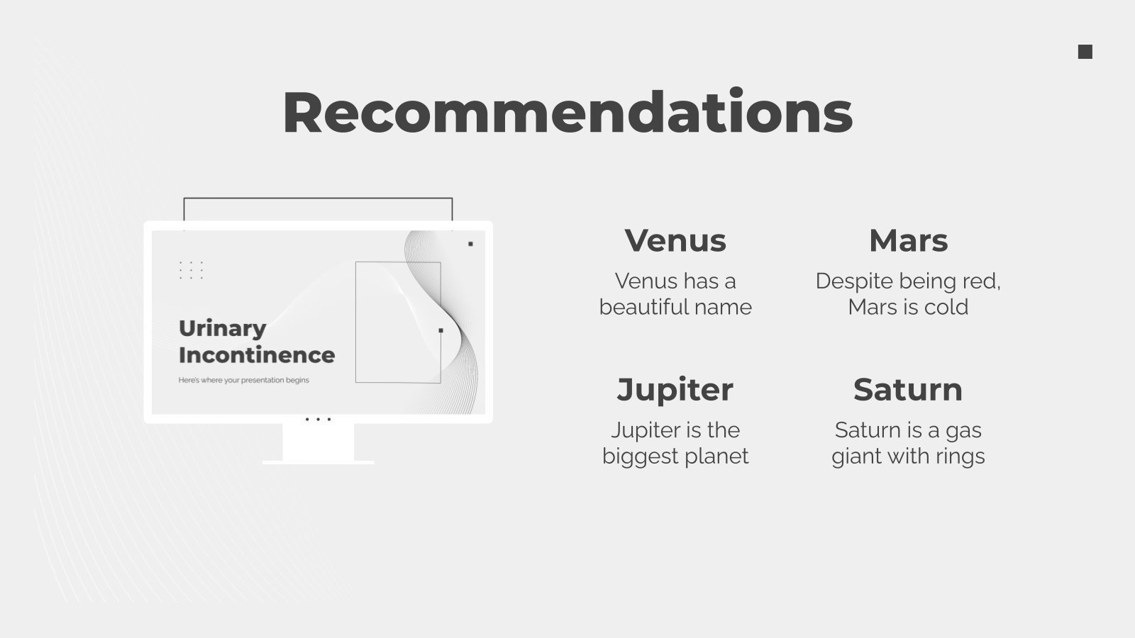 Urinary Incontinence | Google Slides & PowerPoint Theme