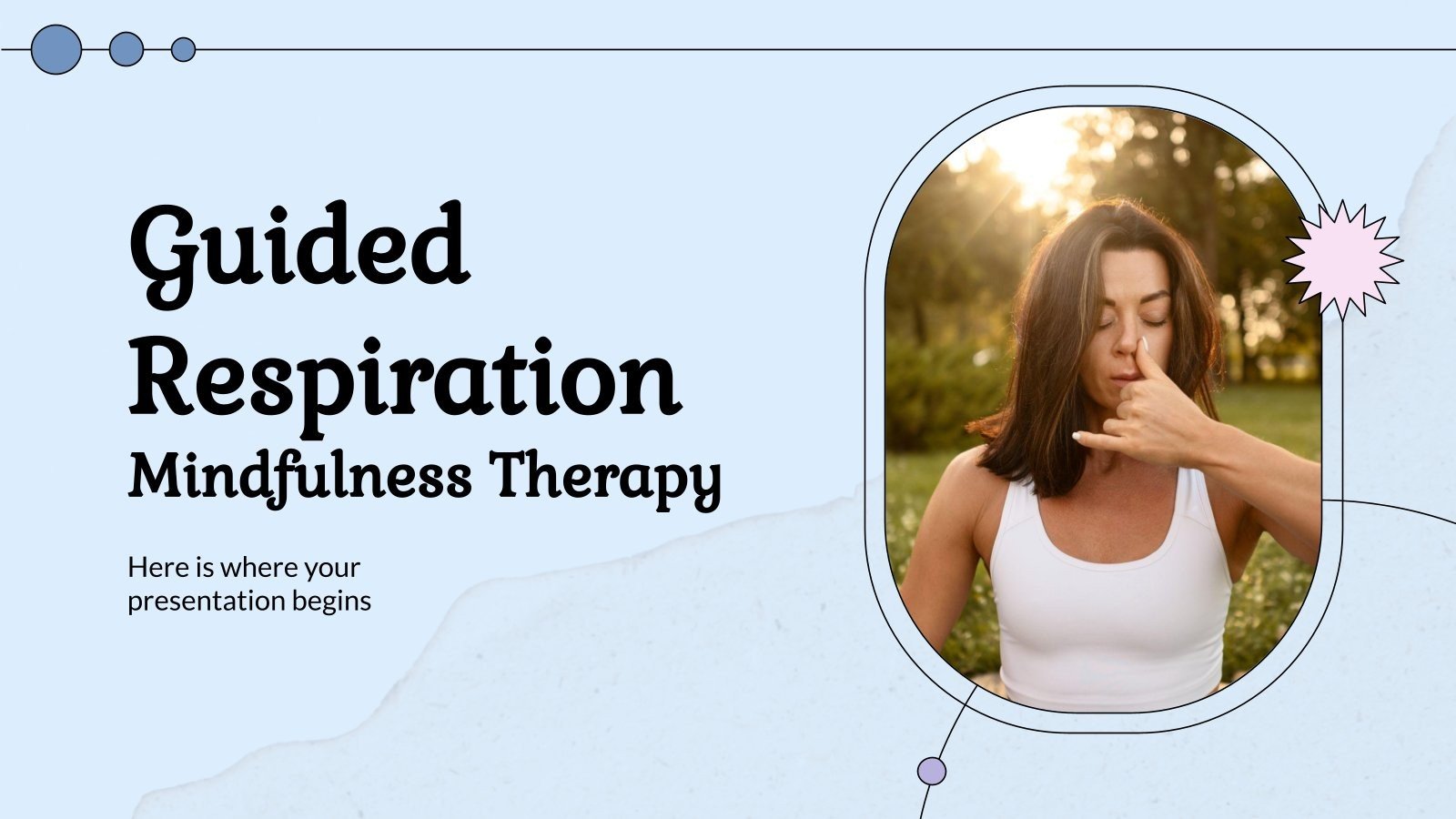 Guided Respiration Mindfulness Therapy Presentation