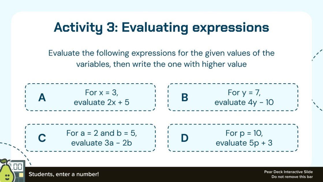 Isometric Style Math Lesson for Middle School for Pear Deck