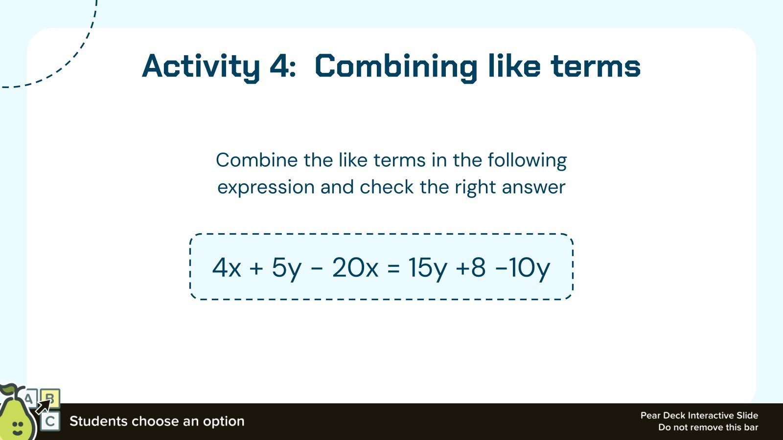 Isometric Style Math Lesson for Middle School for Pear Deck