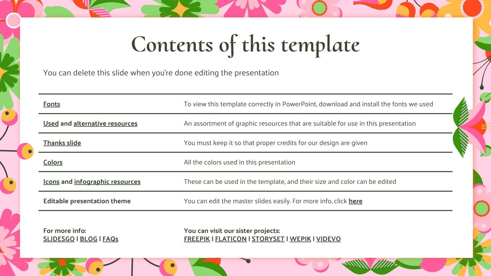 Beautiful Spring Pattern Presentation