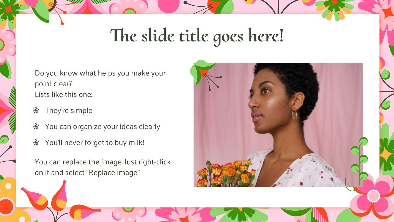 Beautiful Spring Pattern Presentation