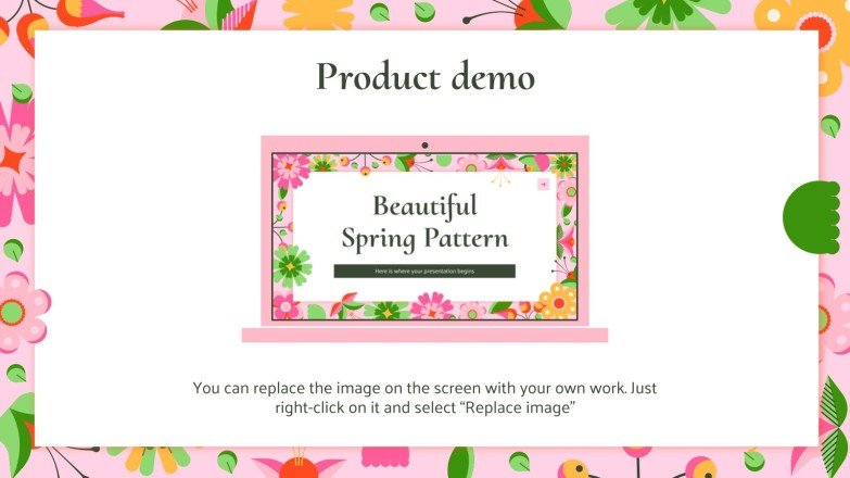 Beautiful Spring Pattern Presentation