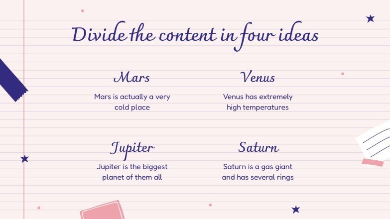 Pretty Aesthetic Notes for School Presentation