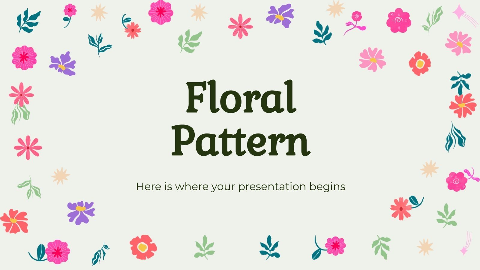 Floral Pattern Presentation