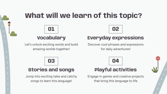 Places and Directions Vocabulary - French - 4th Grade