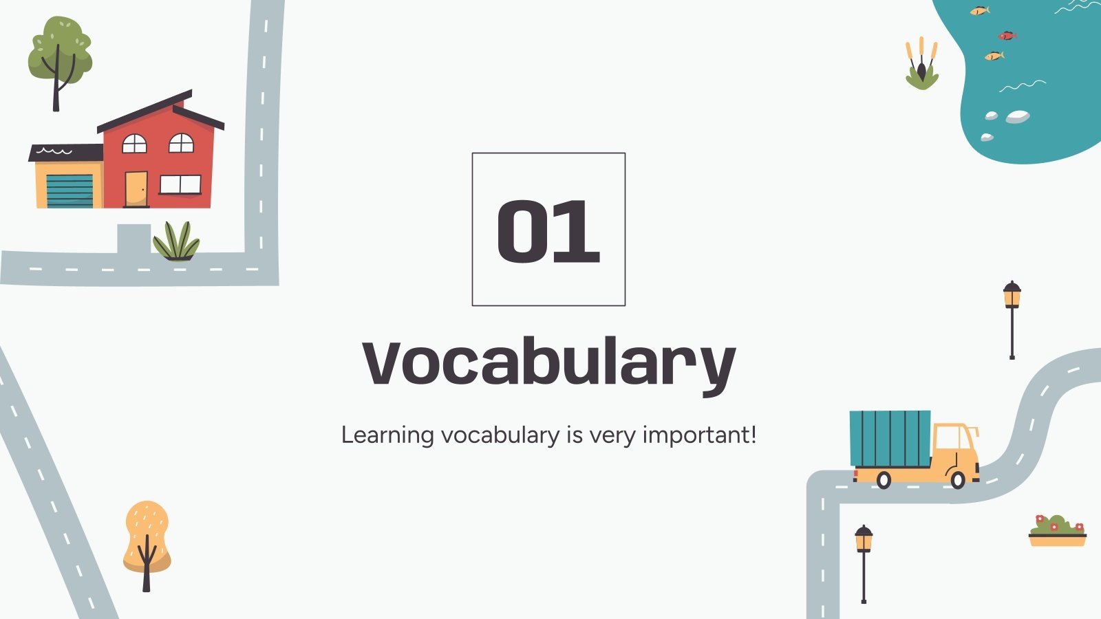 Places and Directions Vocabulary - French - 4th Grade