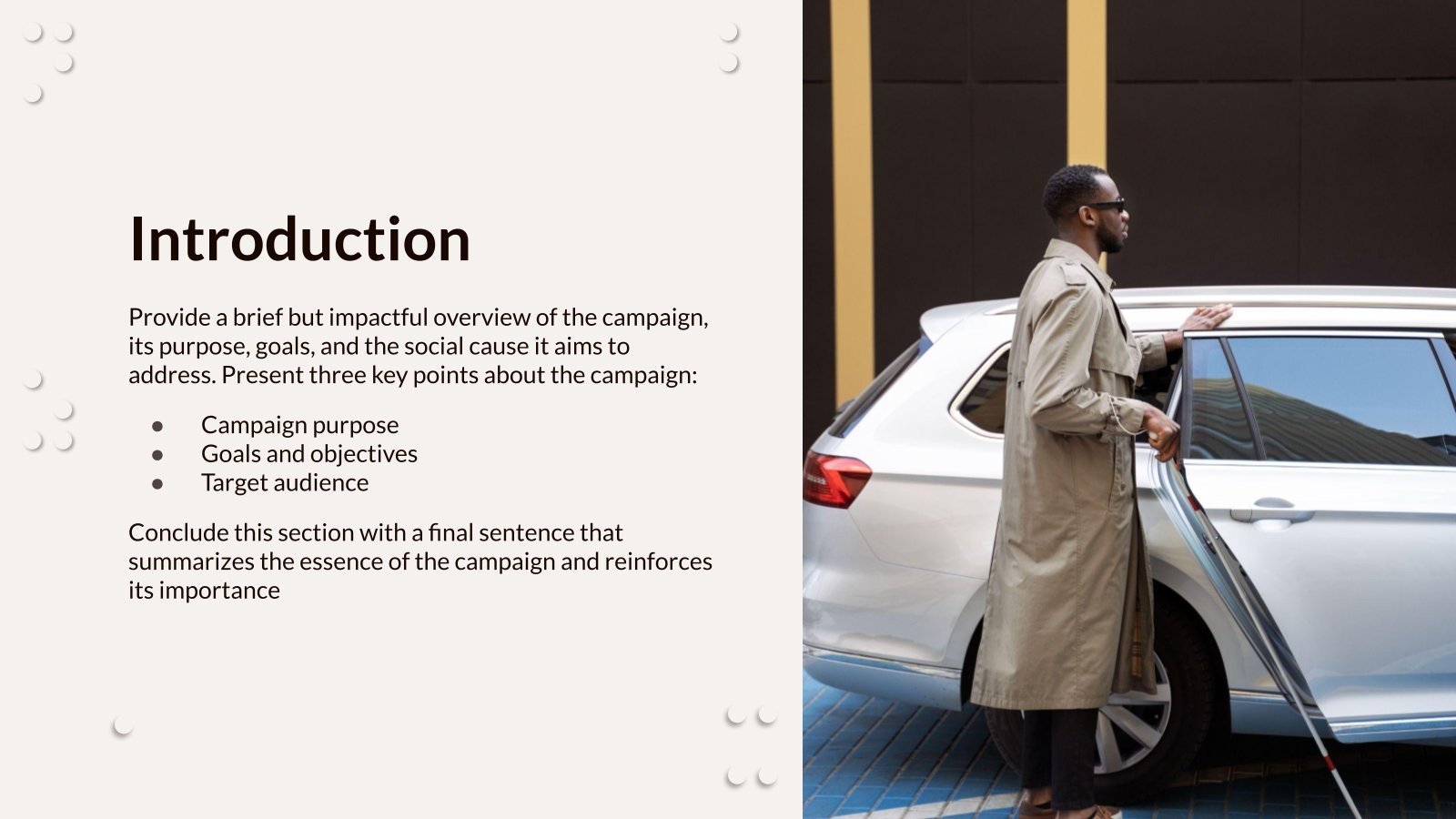 Blind and Visually Impaired Awareness Campaign Presentation