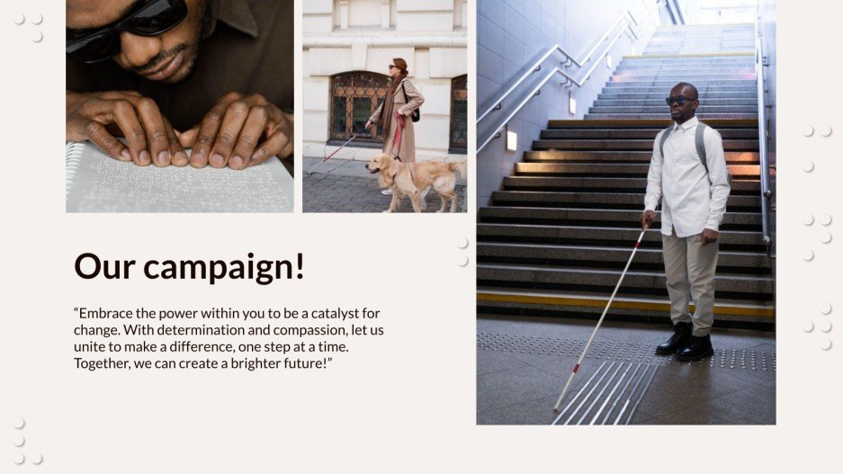 Blind and Visually Impaired Awareness Campaign Presentation