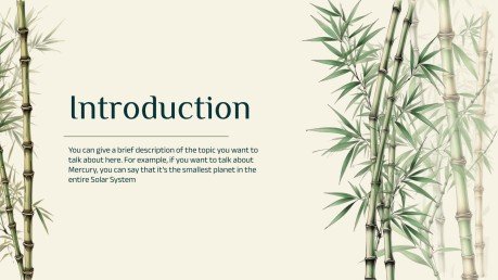 Bamboo Theme for Marketing Presentation