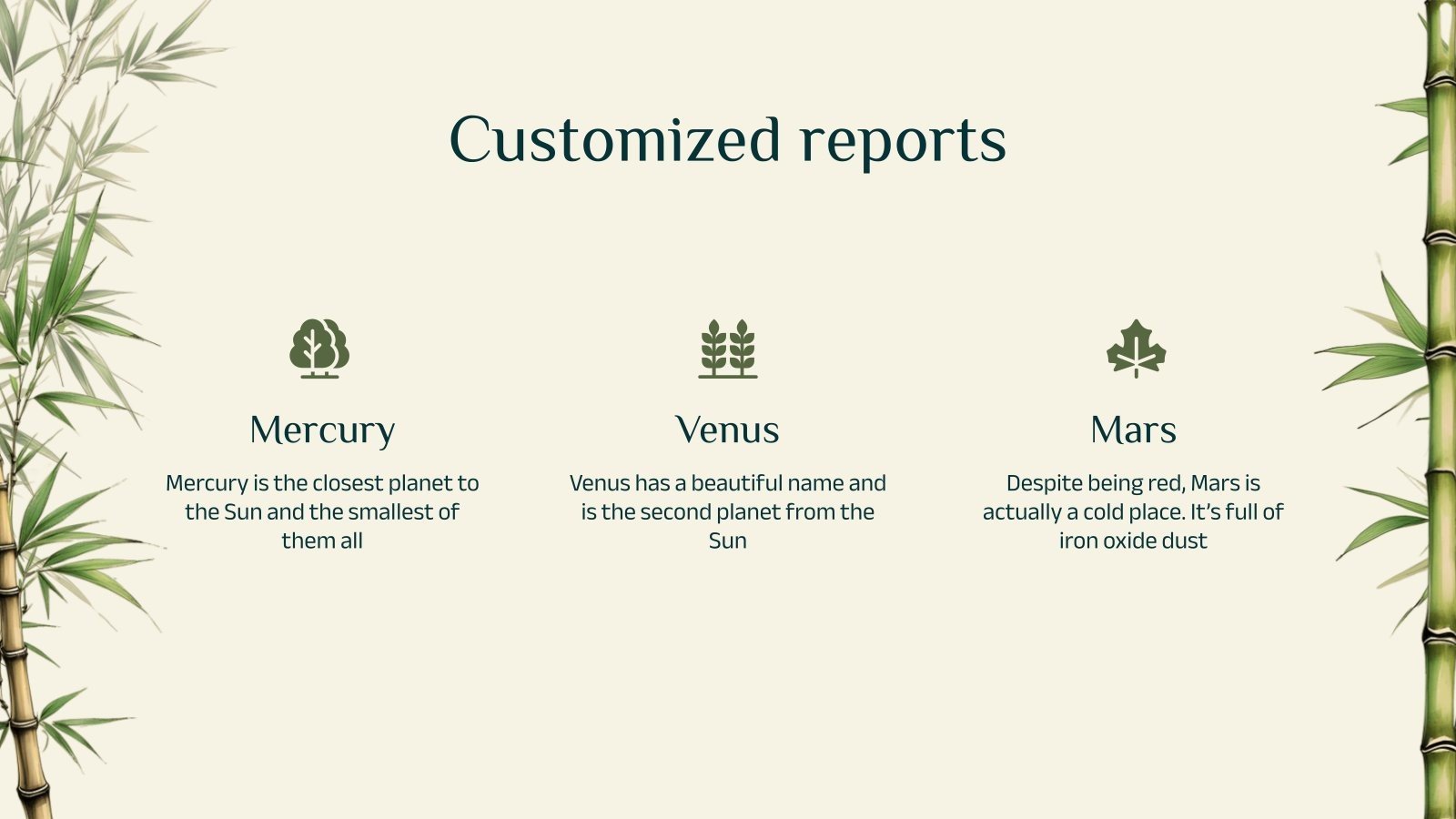 Bamboo Theme for Marketing Presentation