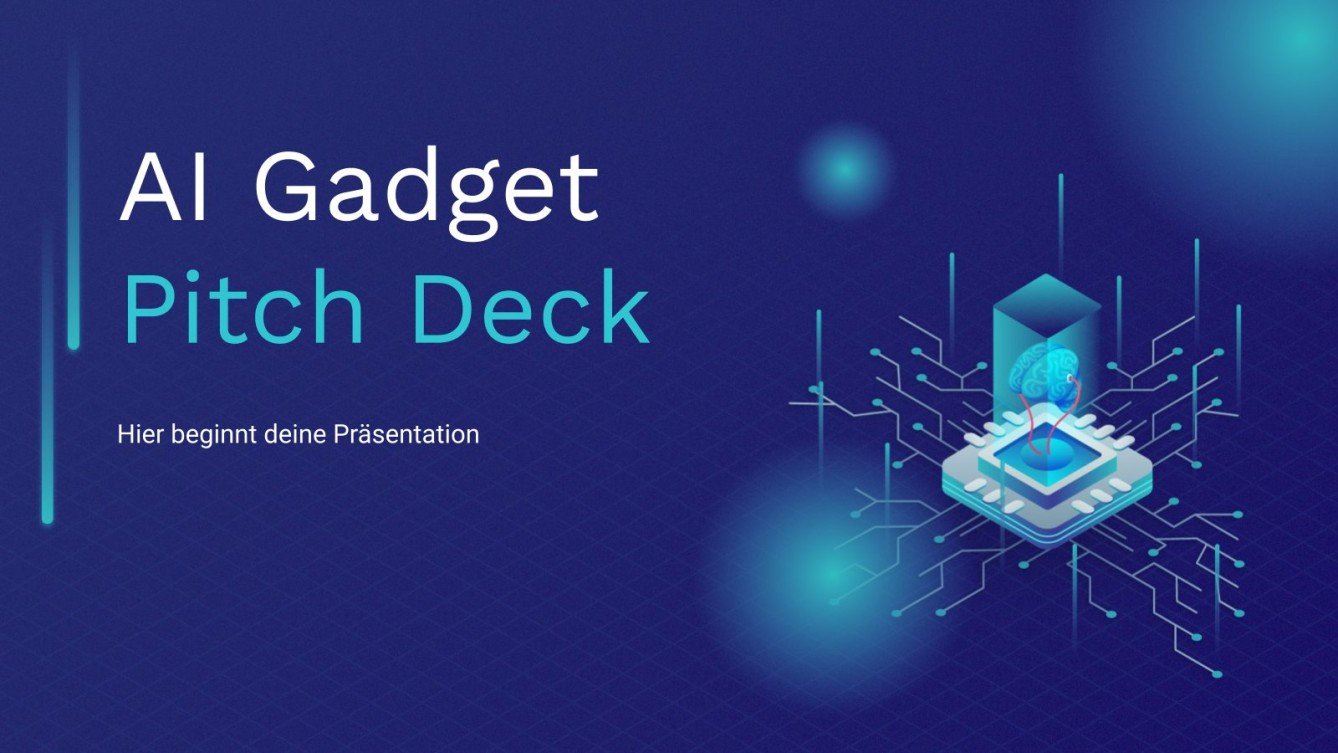 AI Gadget Pitch Deck Presentation