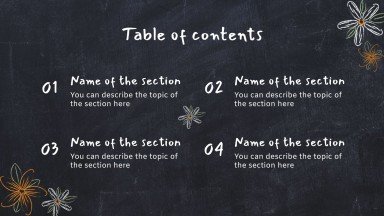 Simple Blackboard Background Presentation