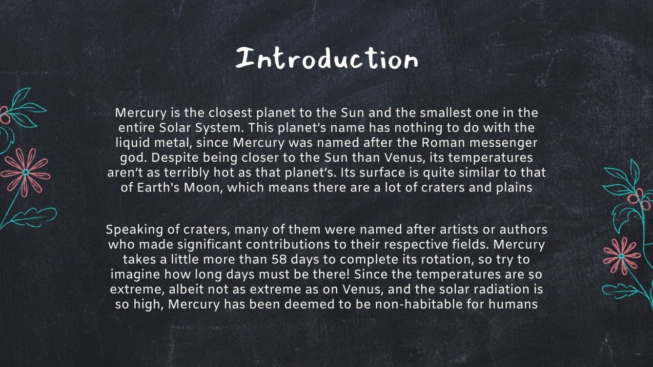 Simple Blackboard Background Presentation