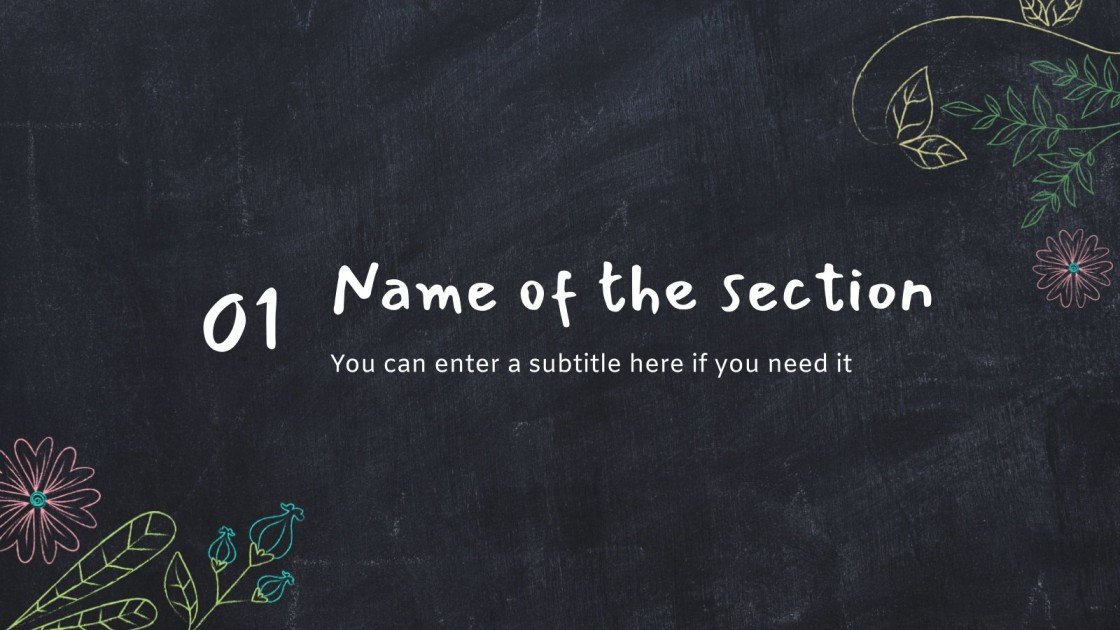 Simple Blackboard Background Presentation