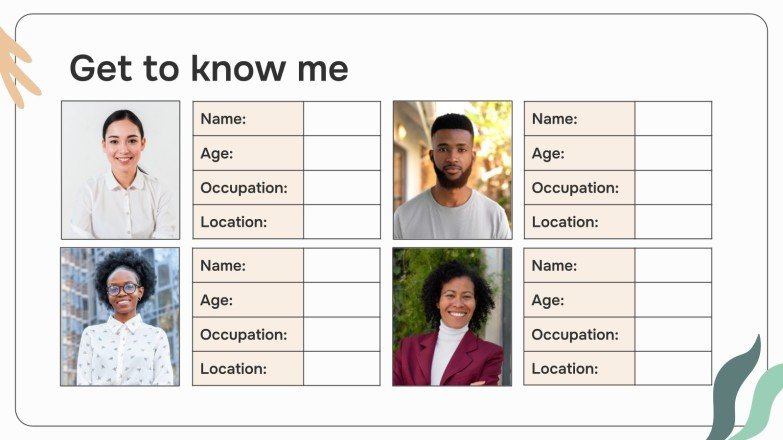 Group Introduction Activities Presentation