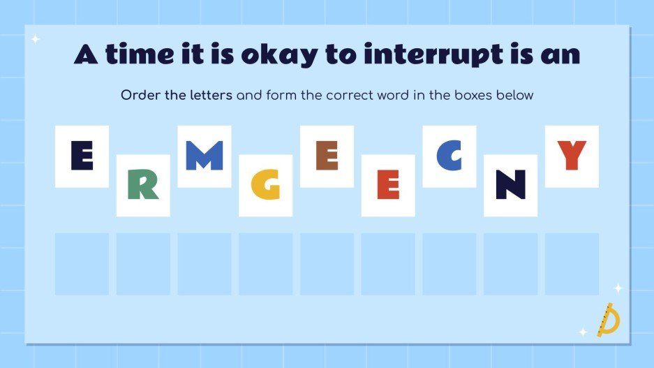 No More Interrupting Presentation