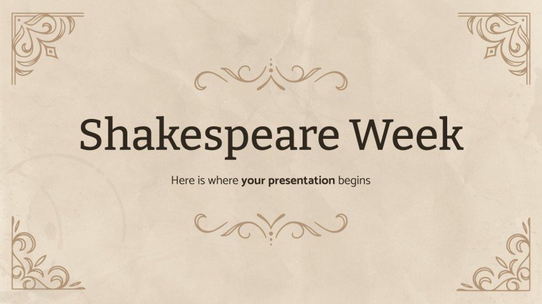 Shakespeare Week Presentation