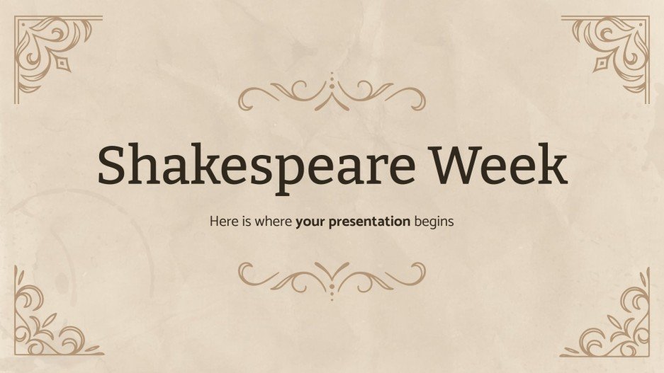 Shakespeare Week Presentation
