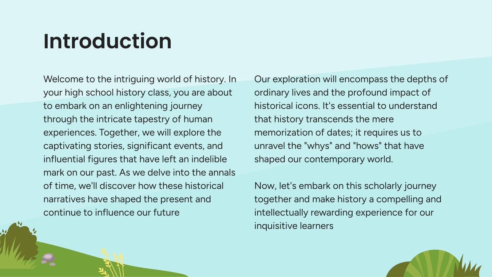 The Prehistory Presentation