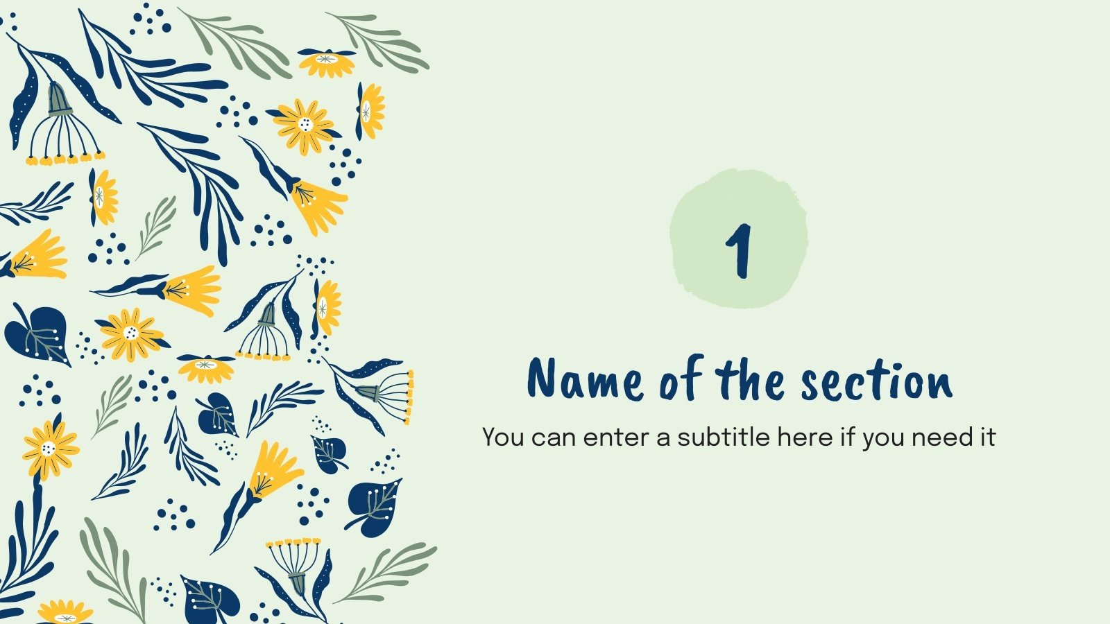 Floral Pattern Spring Presentation