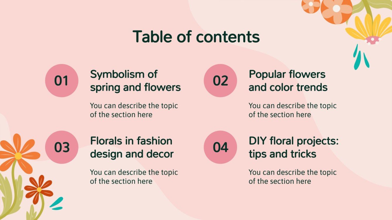 "Floral Spring" Presentation