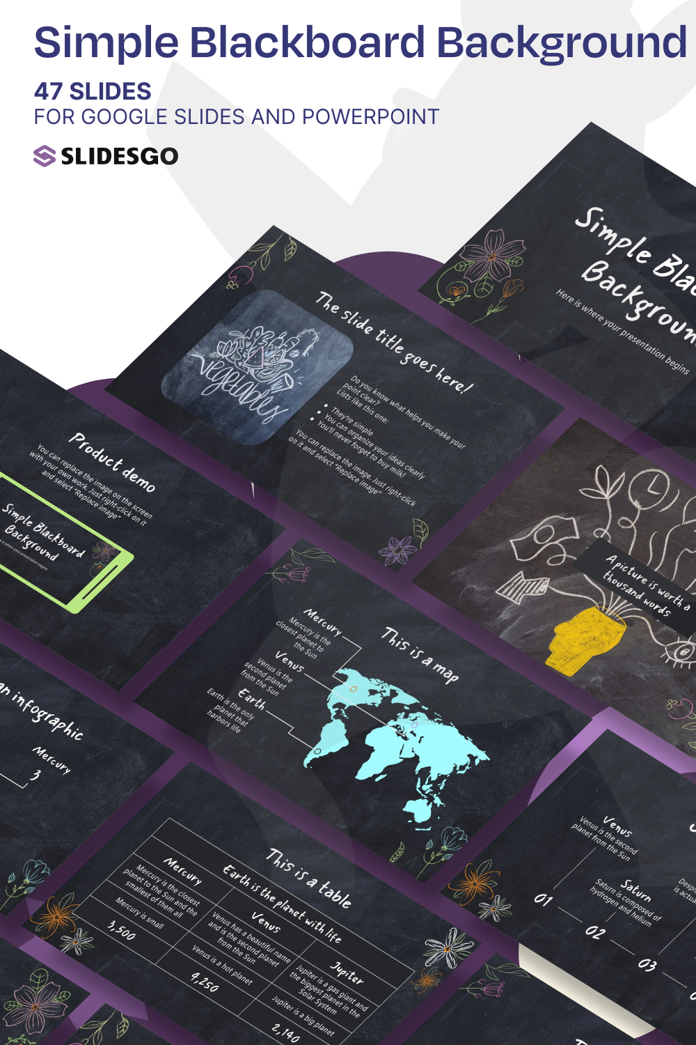 Simple Blackboard Background Presentation