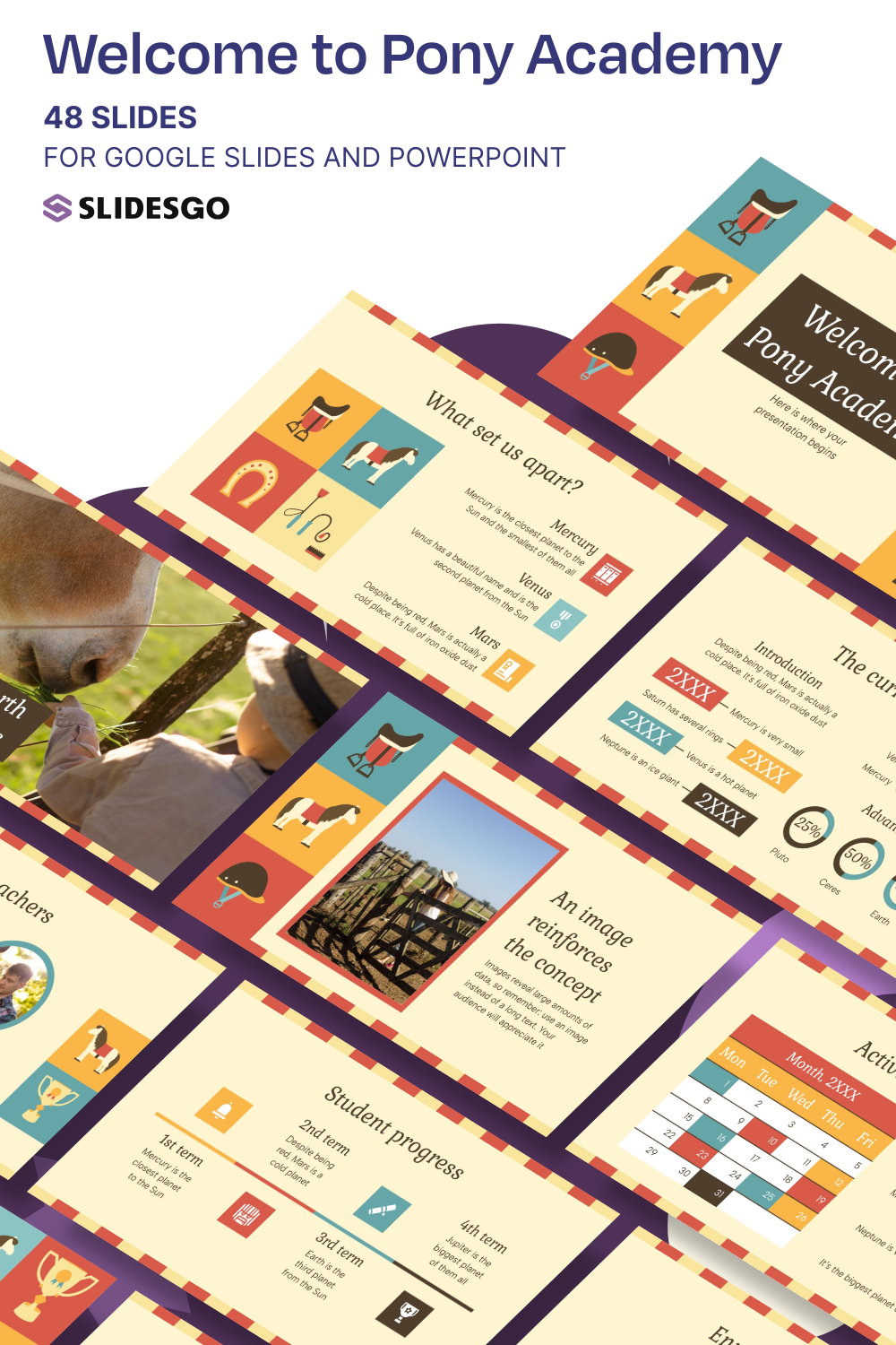 Welcome to Pony Academy | Google Slides & PowerPoint