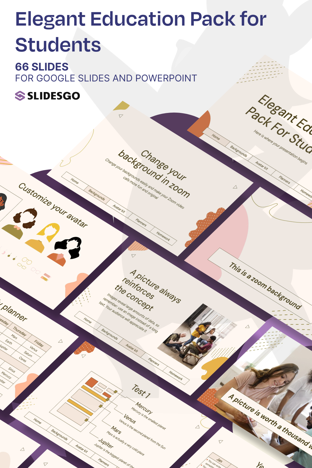 Elegant Education Pack for Students Presentation