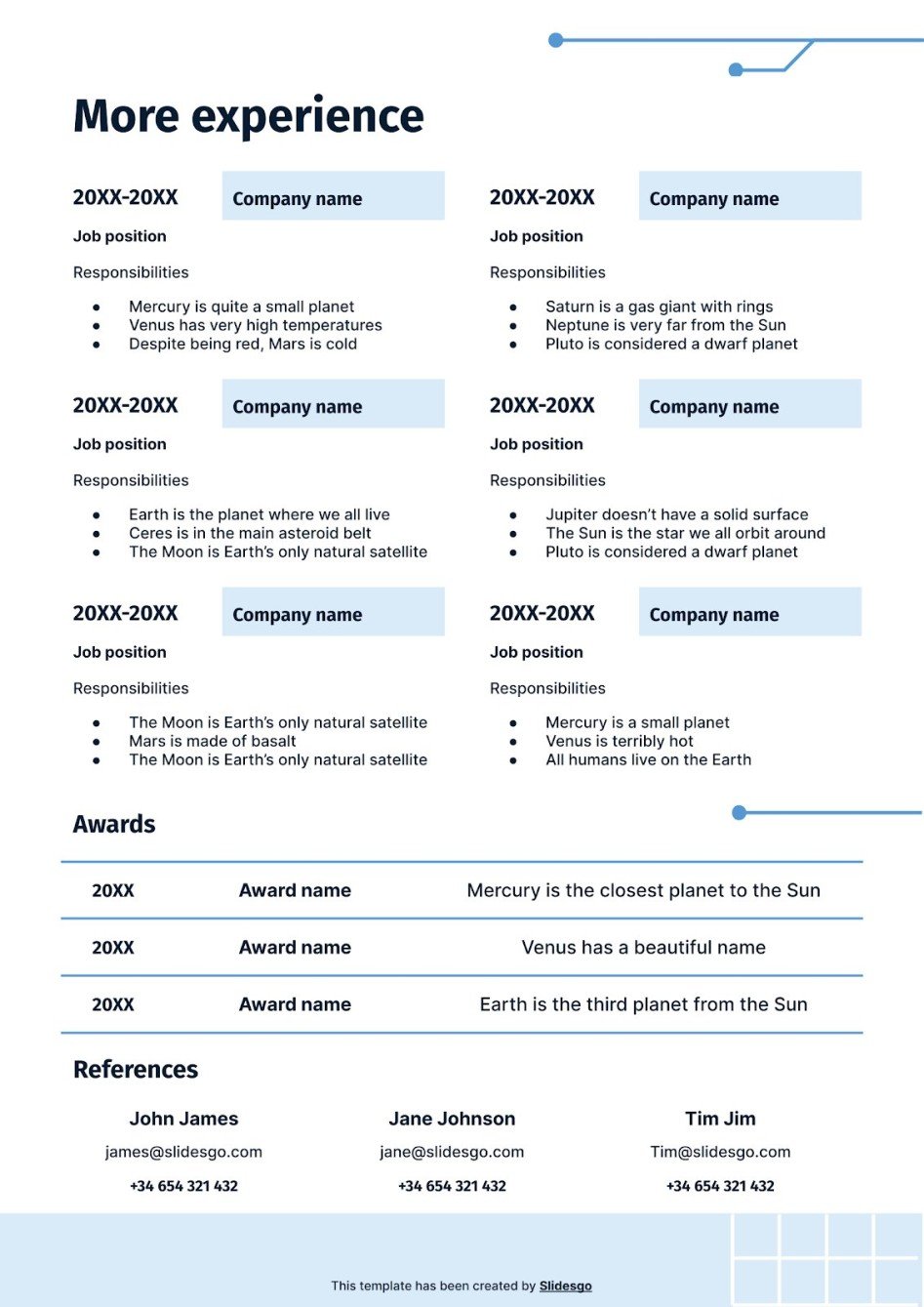 Control Systems Engineer Resume Presentation